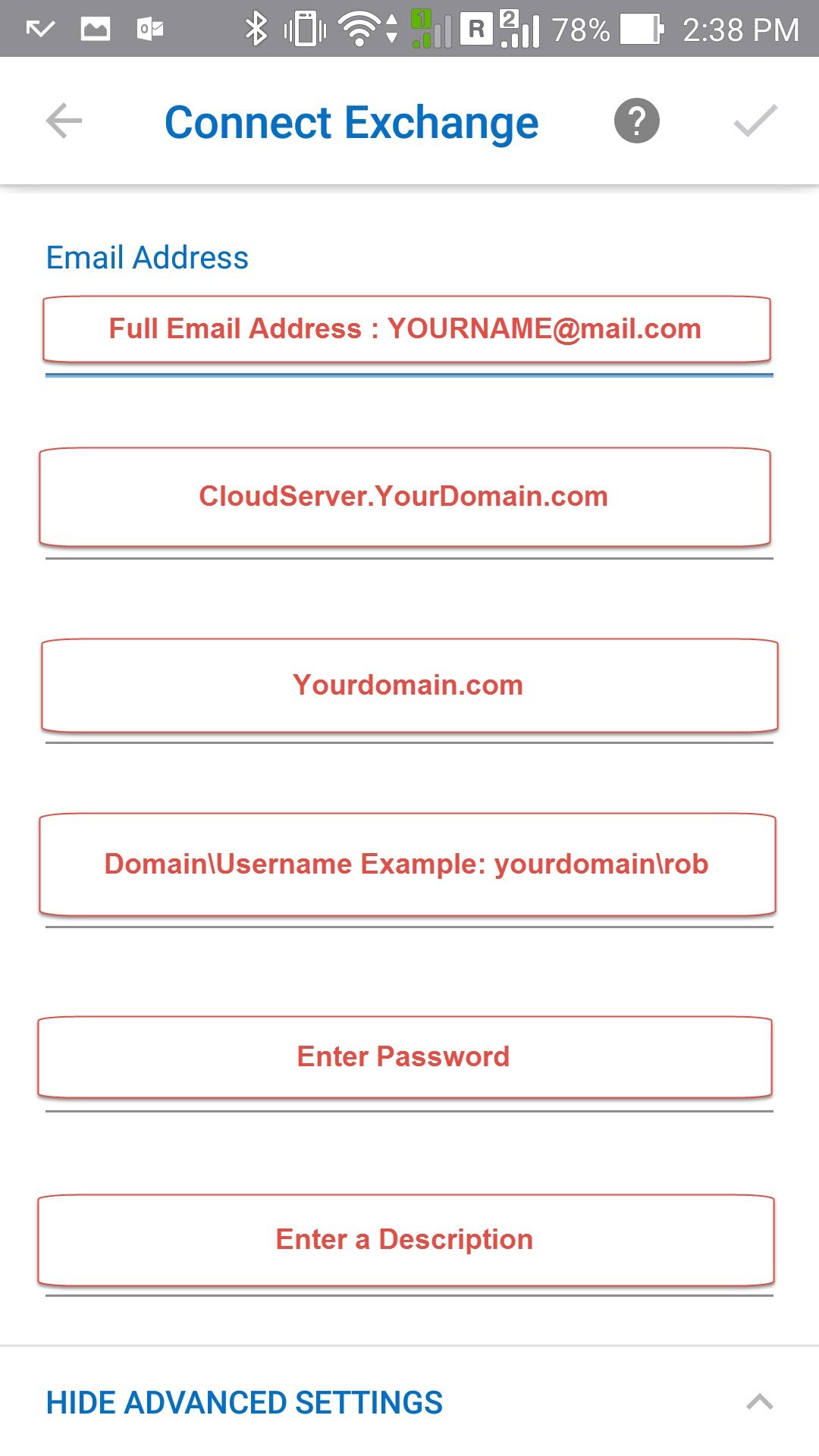 How to Configure Exchange Mails in Outlook for Android