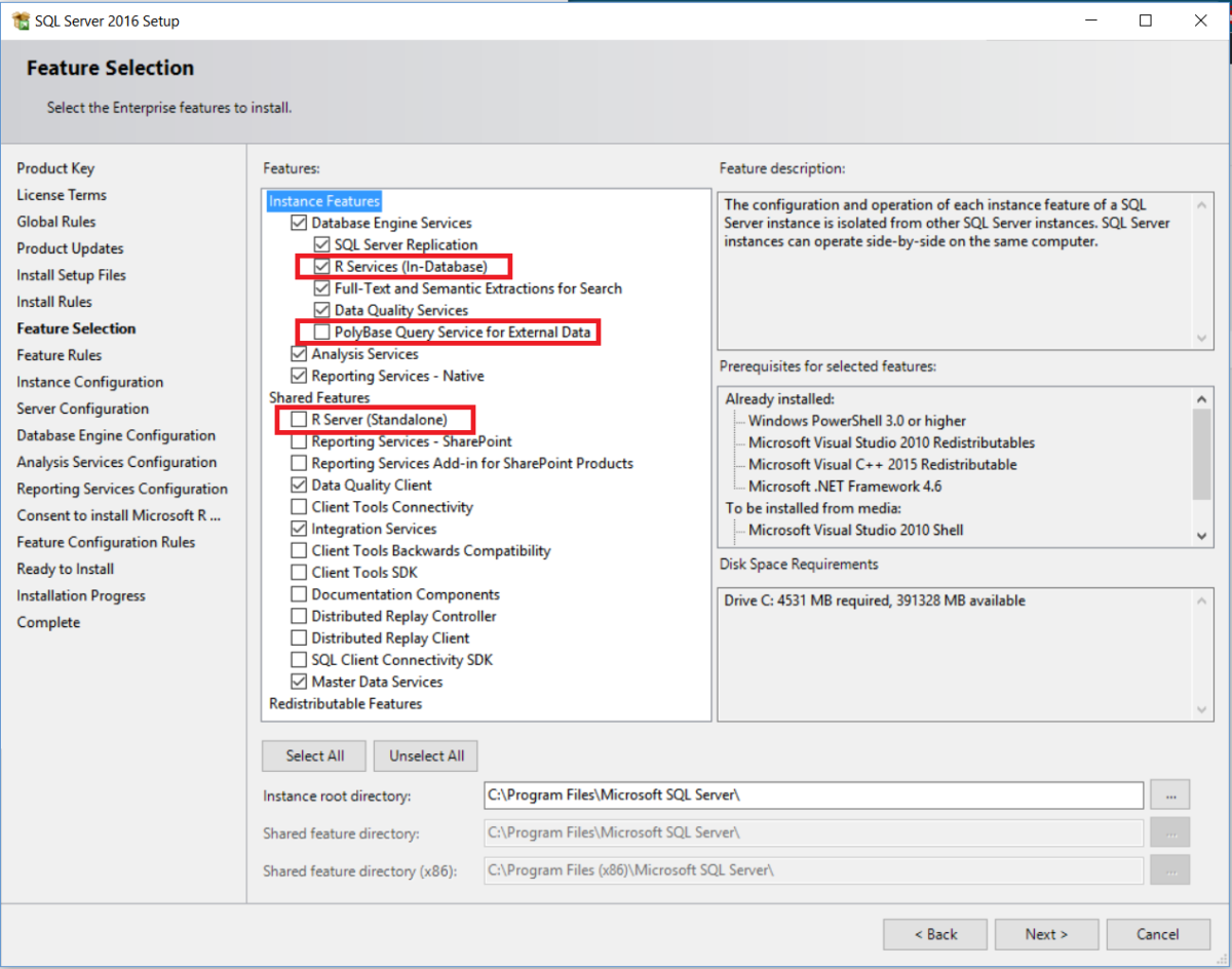New SQL Server 2016 Installation Features Walk through