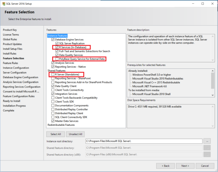 New SQL Server 2016 Installation Features Walk through