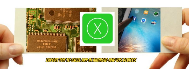 How to Export and Convert PDF to Excel App in Android and iOS Devices
