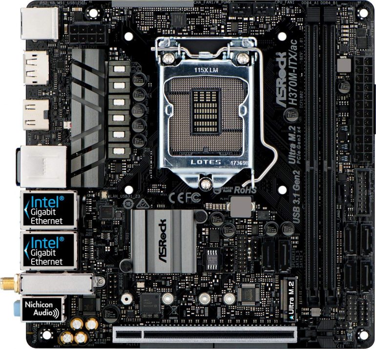 Best H370 & B360 Mini ITX Motherboards To Buy for Intel Coffee Lake cpu