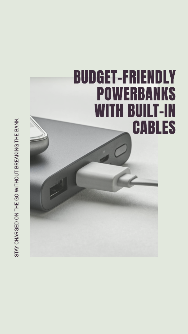 List of PowerBanks with Built-In Cables - Portable Charging