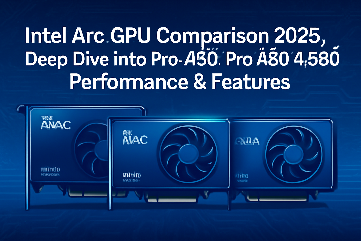 Intel Arc GPU Comparison : Pro A50 vs A60 & A580 Specs List