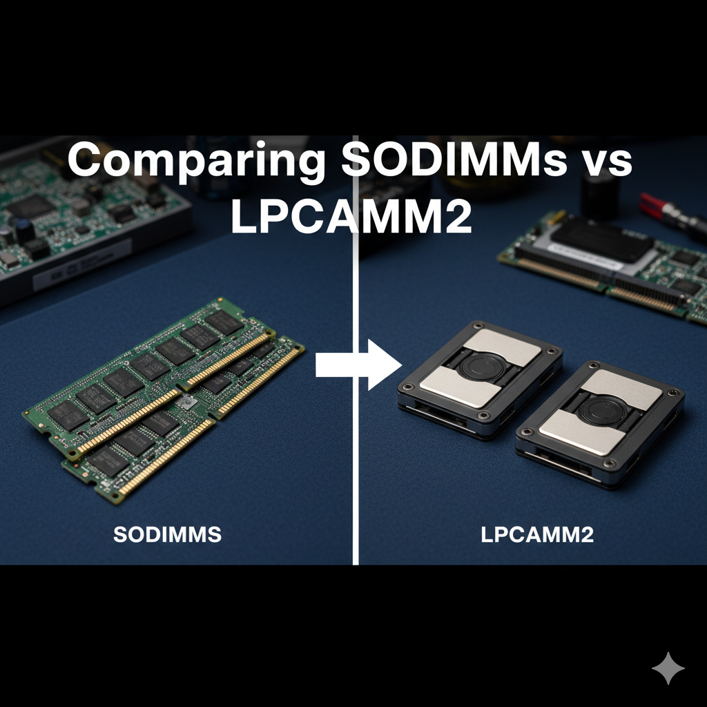 Comparing SODIMMs vs LPCAMM2 Specs Diff and Features