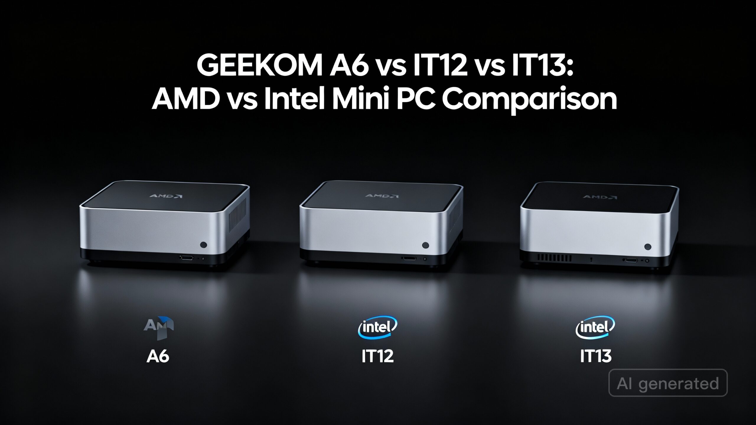 GEEKOM A6 vs IT12 vs IT13: AMD vs Intel Mini PC Comparison