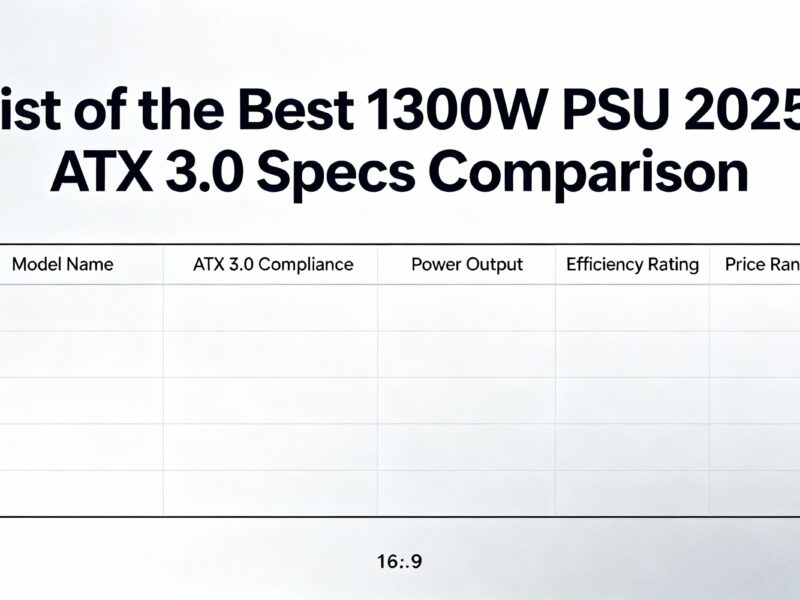 PSU Guide (2025): 650W, 750W, or 850W for RTX 4070/5070 & CPUs?