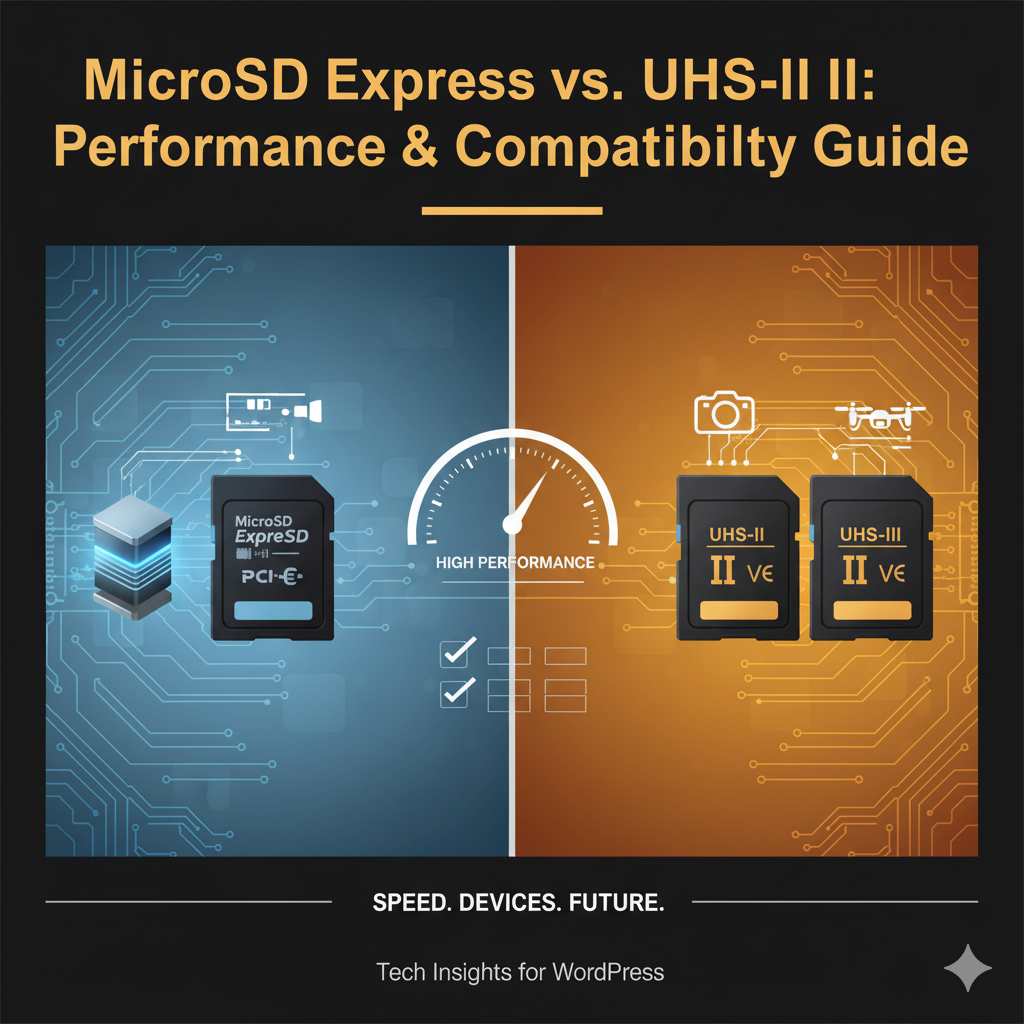 MicroSD Express vs. UHS-II III: Performance & Compatibility Guide