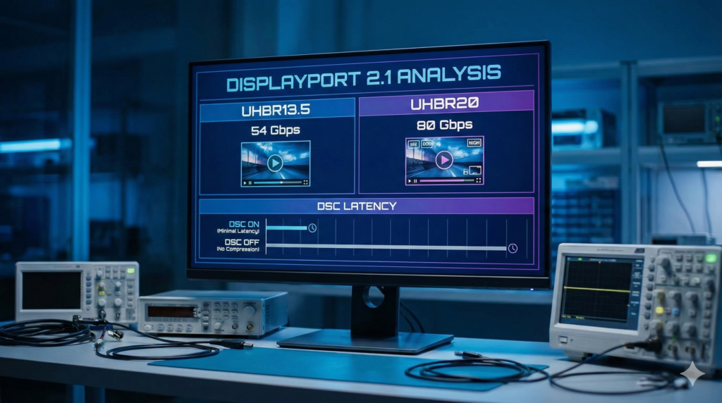 DisplayPort 2.1 Analysis: UHBR13.5 vs UHBR20, DSC Latency