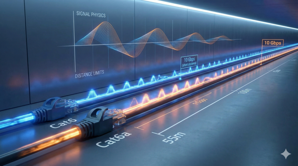 Ethernet Cable Length vs Speed: The Physics of Cat6, Cat6a, and ...