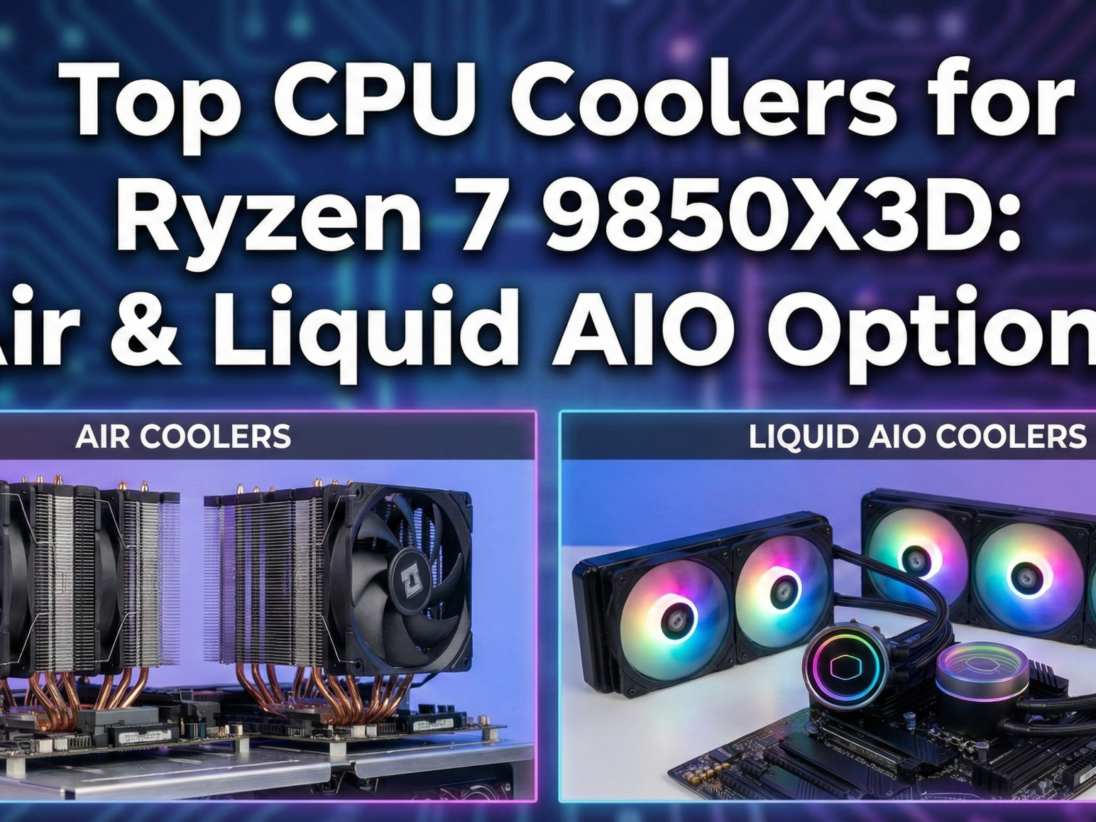 Compatible Coolers for AMD Ryzen 7 7800X3D: Air vs. AIO Guide