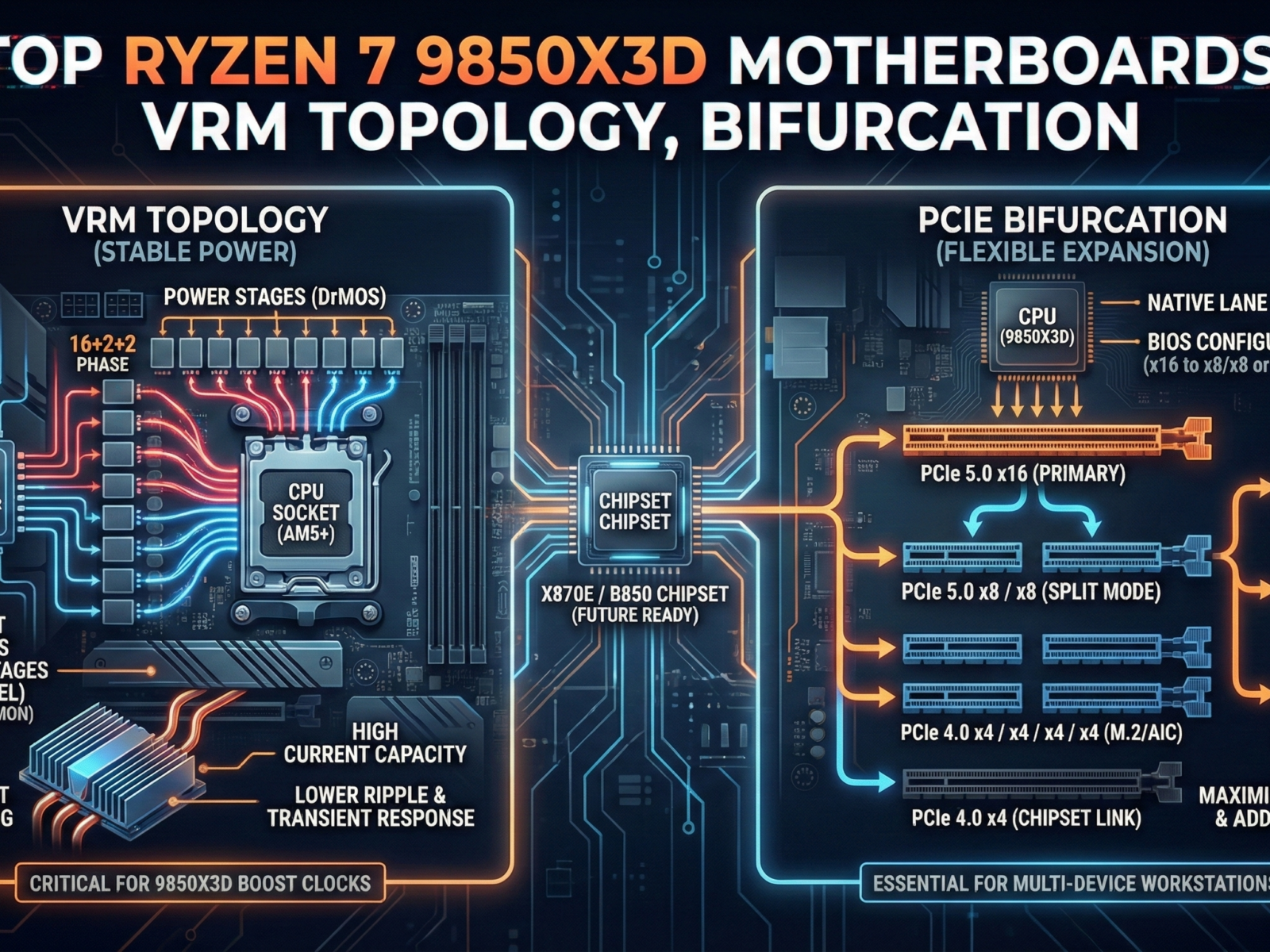 Best AI Motherboard Guide (2026): W790 vs. WRX90 vs. TRX50